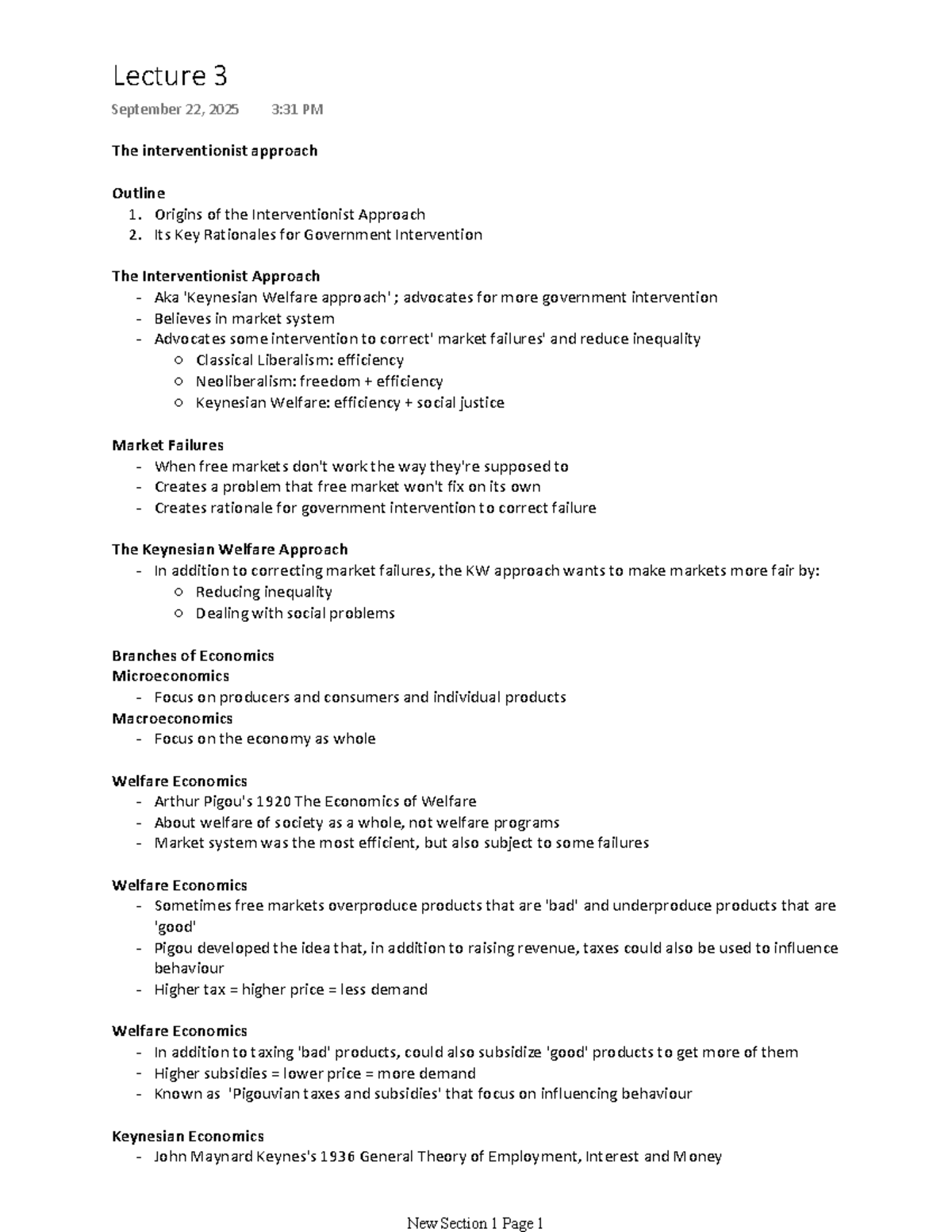 Lecture 3: The Interventionist Approach in Poli Sci 2511F - Studocu