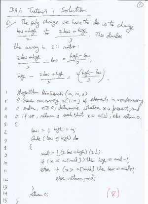 DAA - Lecture notes All - Design and Analysis of Algorithms - Studocu