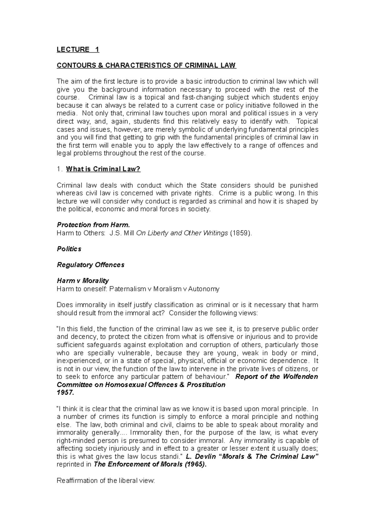 Lecture 1 - Intro to Criminal Law: Key Concepts & ECHR Implications-3 ...