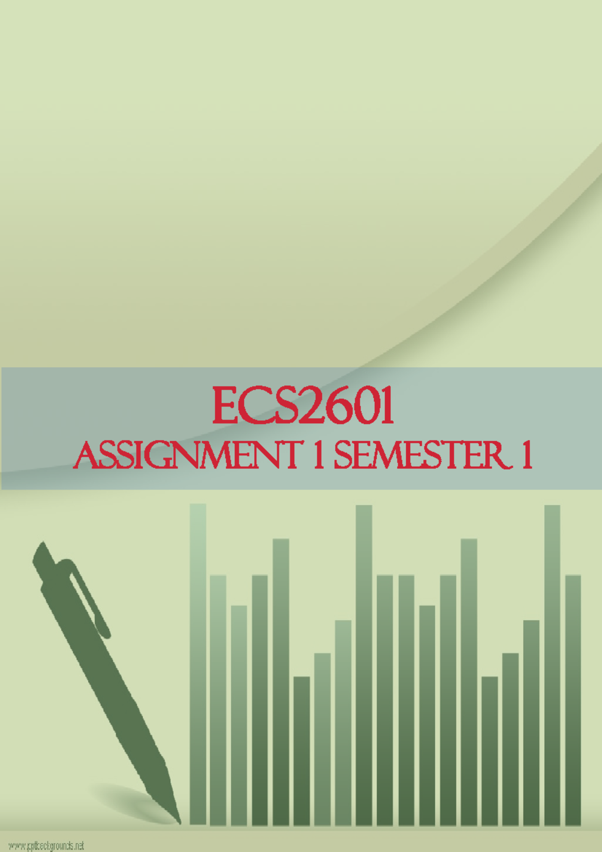 Ecs2601 Assignment 01 Suggested Answers Semester 01 02 2021 Ecs Assignment 1 Semester Semester