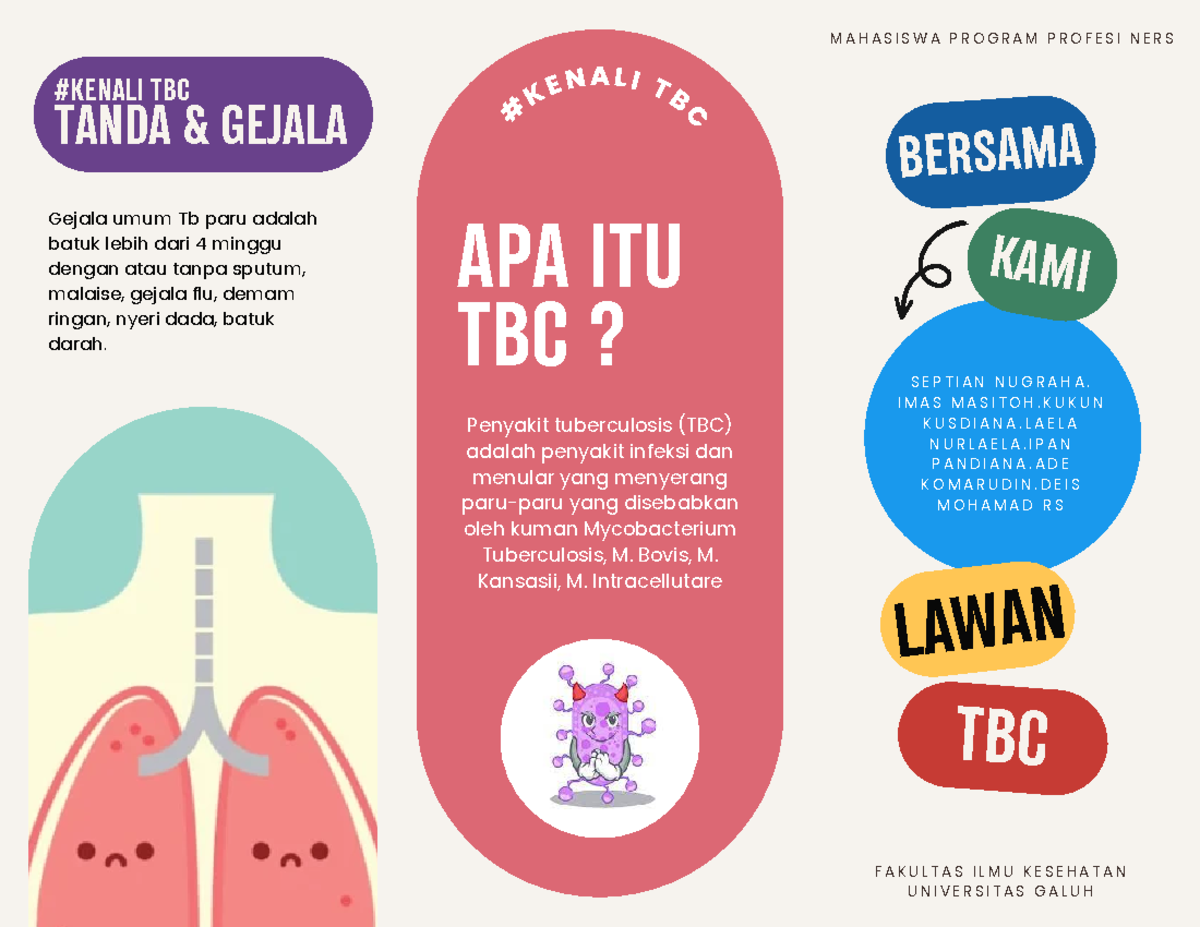 Leaflet TBC - LAWAN BERSAMA APA ITU TBC? KAMI TBC FAKULTAS ILMU ...