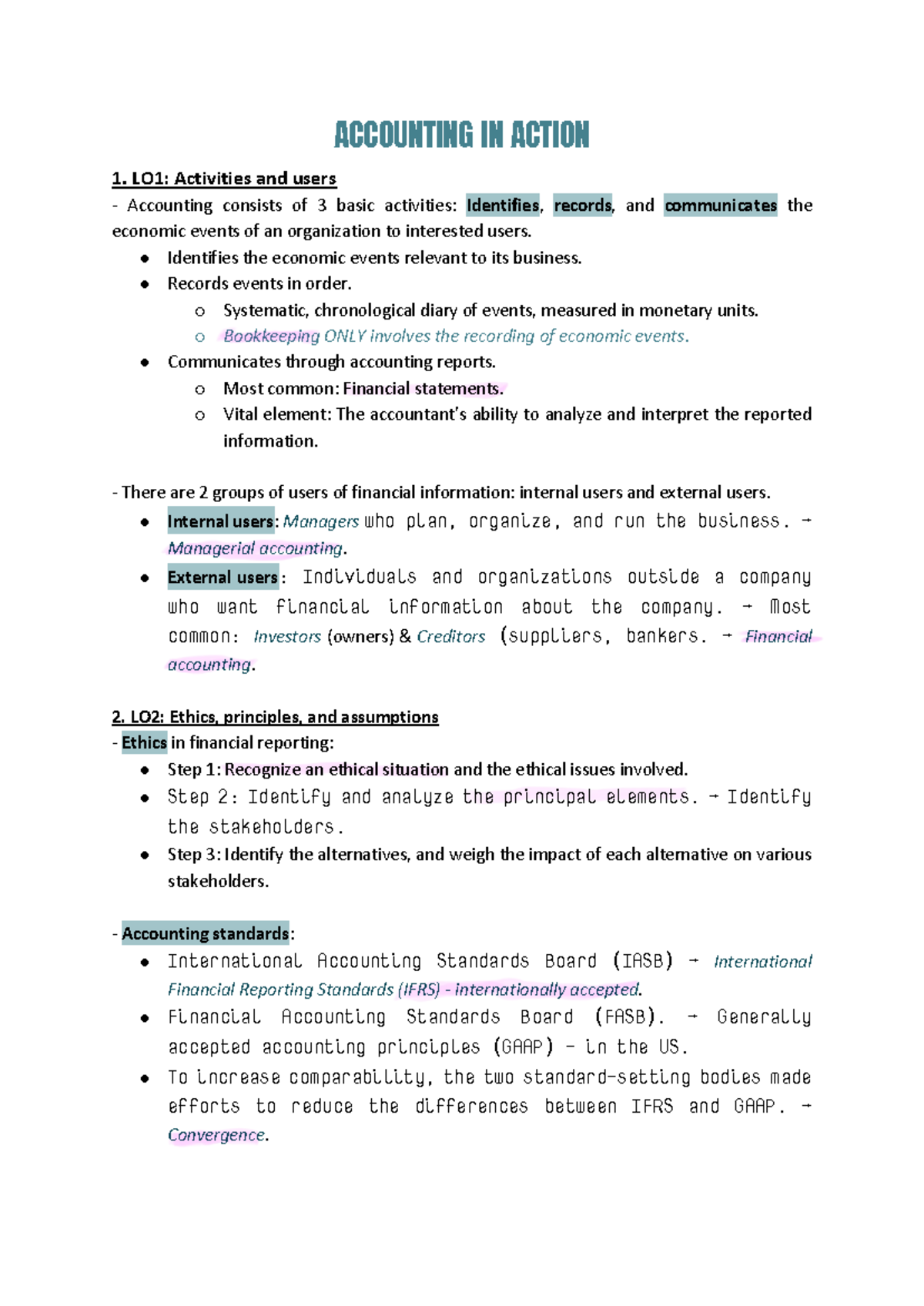 [NLKT] Accounting in Action: Key Concepts and Principles - Studocu