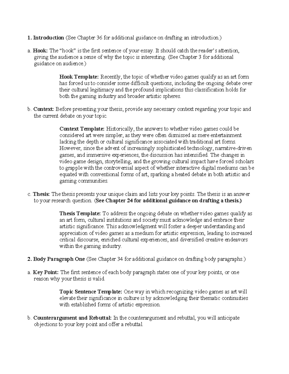 ENG-190 Essay Notes: The Artistic Significance of Video Games - Studocu