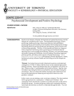 KPE 342H Theory of Coaching 1 Course Outline Winter 2024 - Studocu