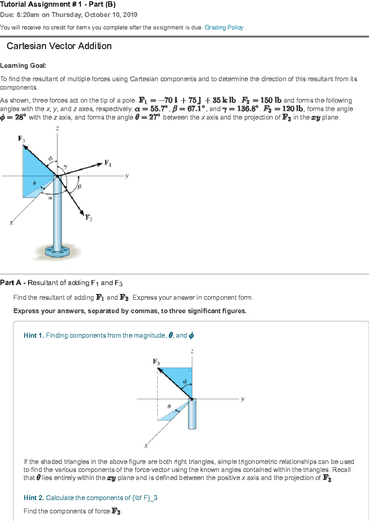 ES 1021 - Tutorial Assignment 1 (Part B) on Vector Addition - Studocu
