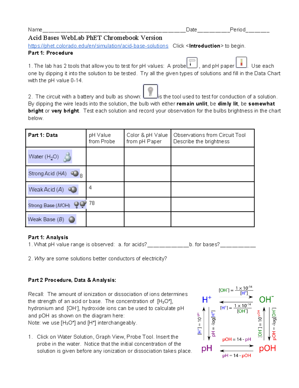 Calorimetry Lab: Acid-Base Solutions Analysis (Gizmo) - Studocu