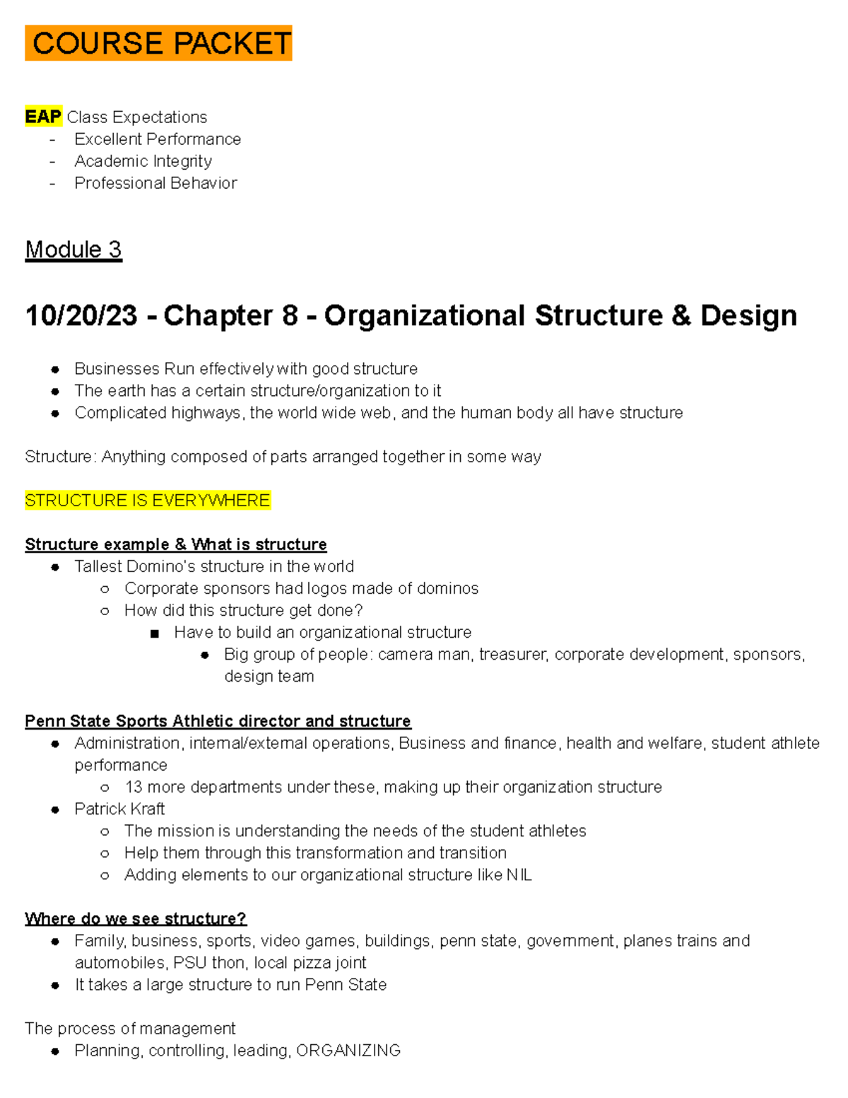 MGMT 301 Exam 3 Study Guide: Organizational Structure & Leadership Insights - Studocu