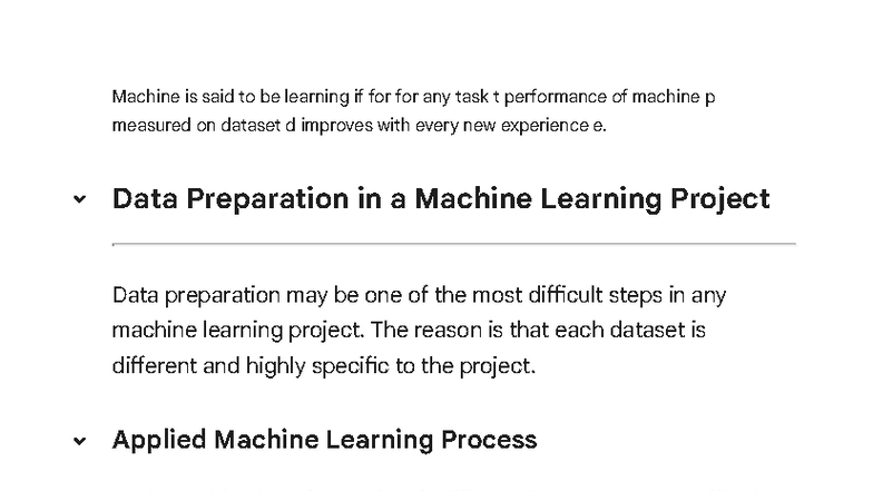 Data Preparation Techniques in Machine Learning (Course Code: 3.1 ...