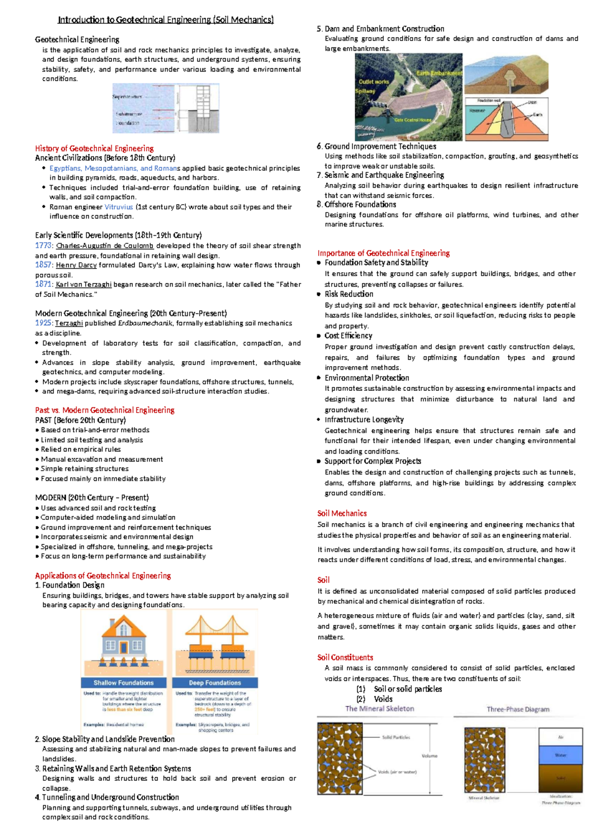 Geotechnical Engineering Overview: Key Concepts and Applications (GE ...