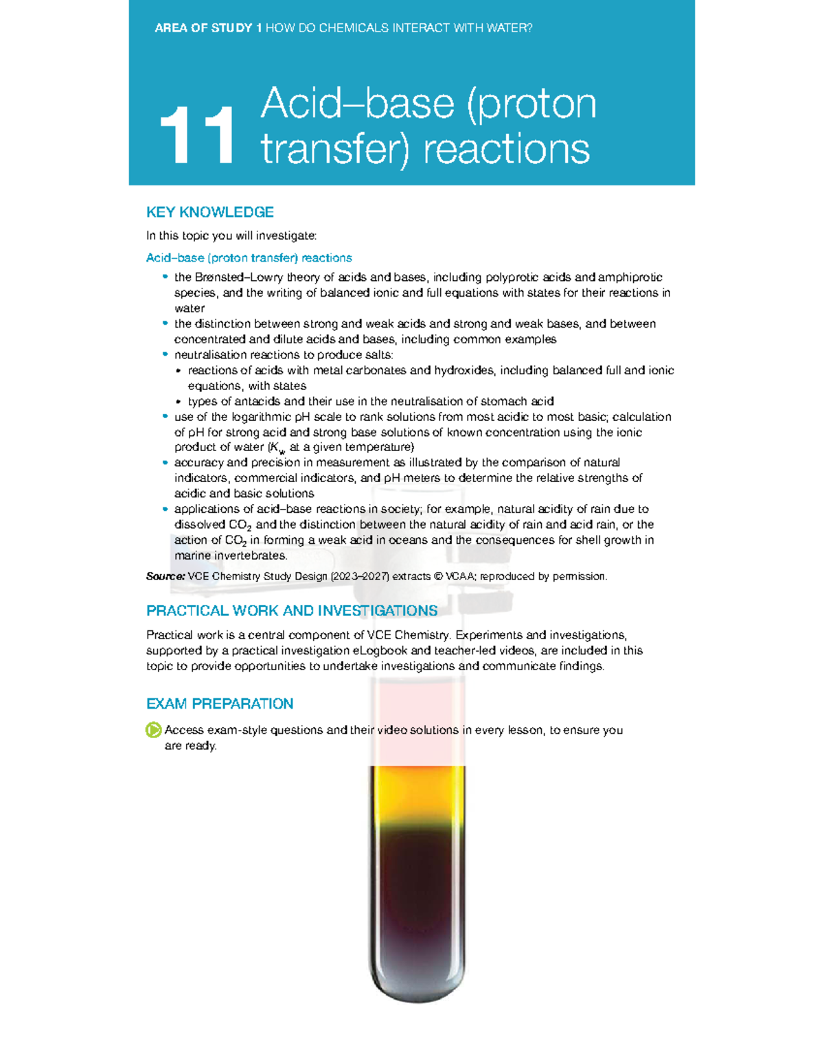 Chapter 11 - Acids & Bases - CHEM REVISION - Understanding Interactions ...
