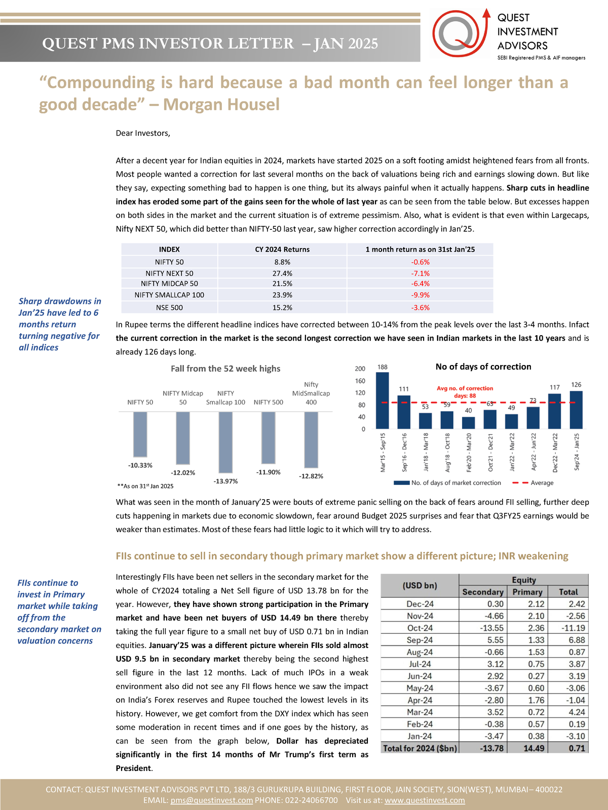 Quest PMS Investor Letter - Jan 2025 - CONTACT: QUEST INVESTMENT ...