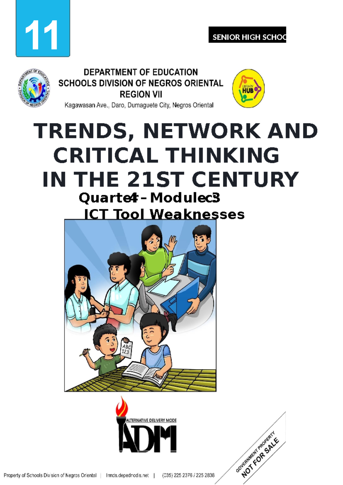 Grade 11 ICT Module 3c: Trends, Networks & Critical Thinking in 21st Century - Studocu