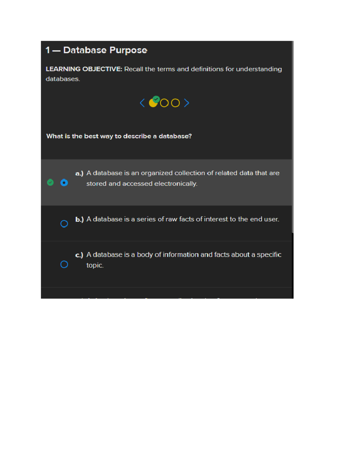 Unit 1 Challenge 1: Overview of Databases and Their Applications - Studocu