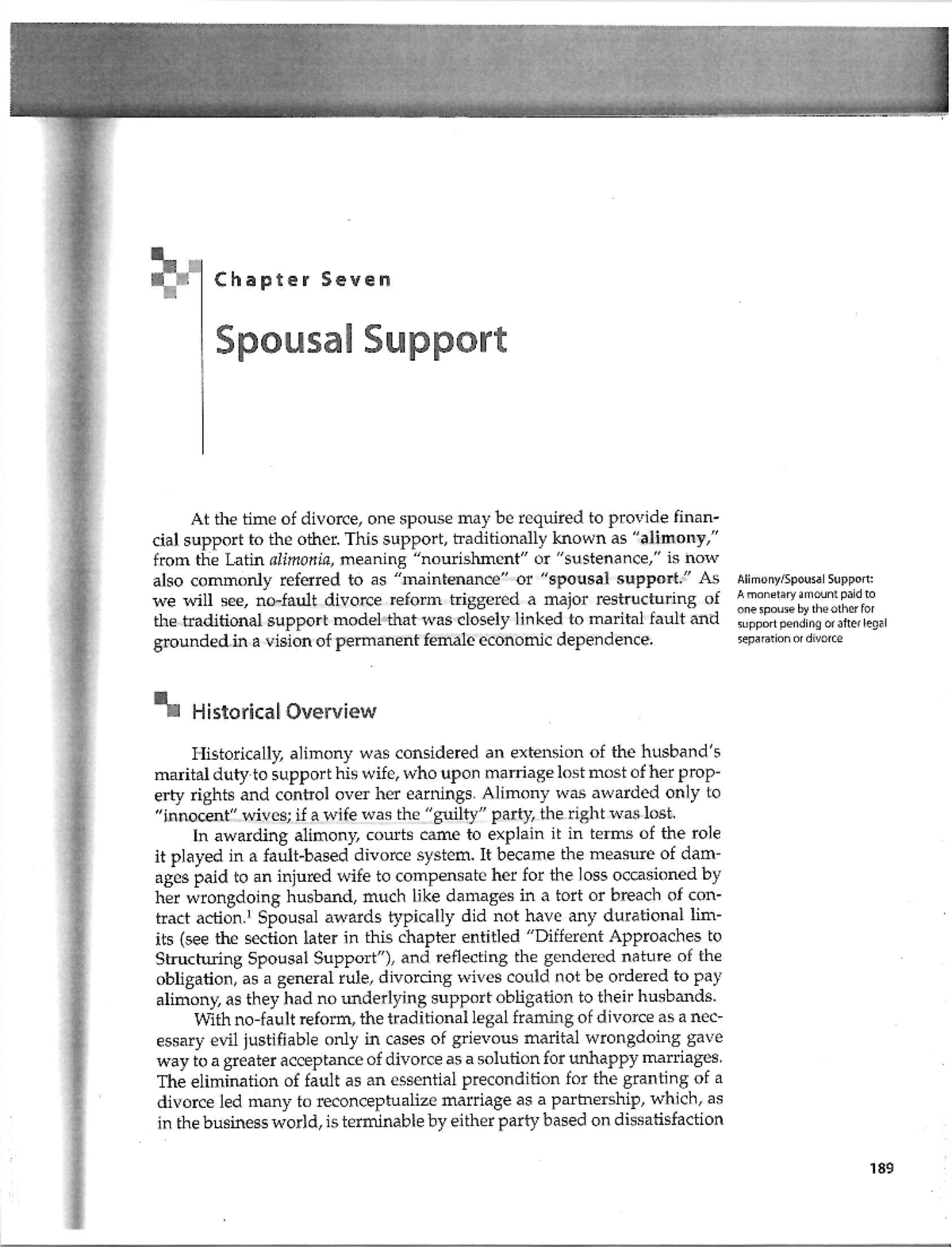 Chapter 7: Spousal Support - Understanding Legal Obligations and ...