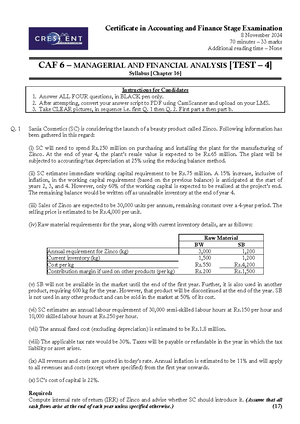 ITA by Permal Sajjad - May 2024 - Exam Concurring Questions (May 24 ...