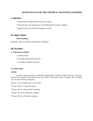 Matching TYPE TEST - JOHN REY L. PACENA BSED-3RD YEAR I. Give at least ...
