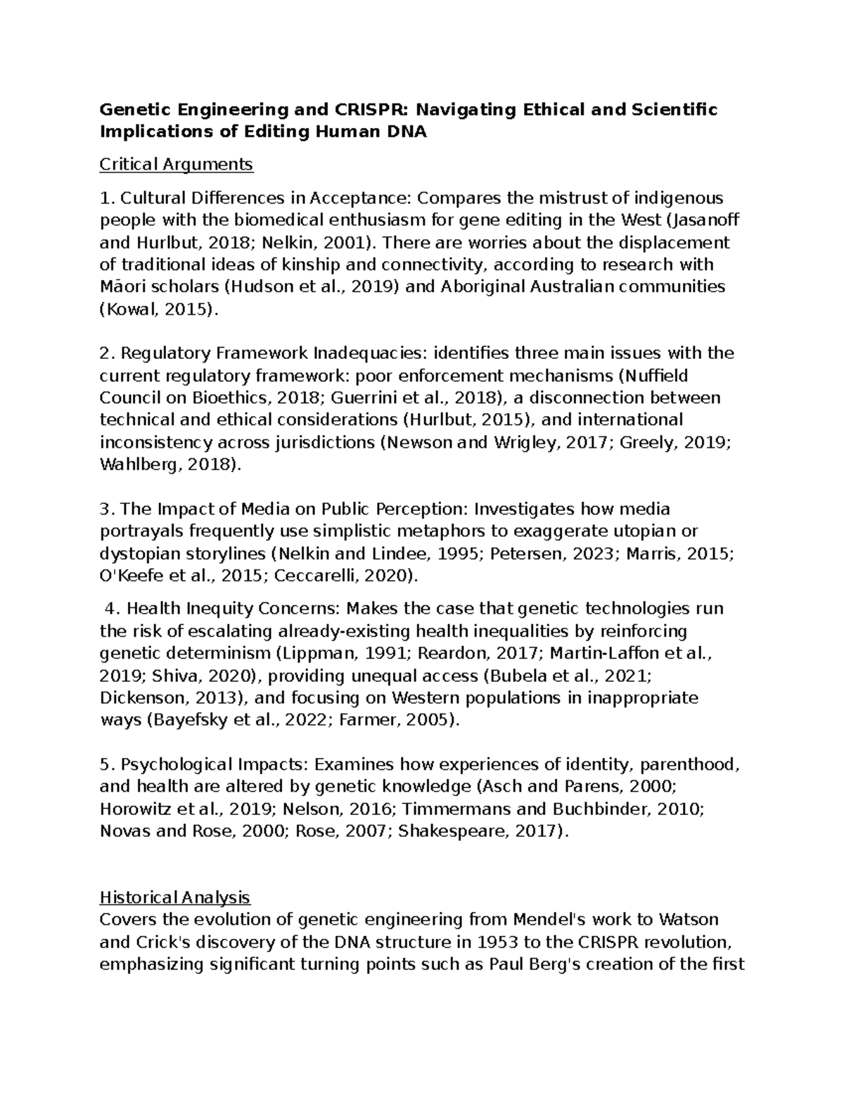 Genetic Engineering & CRISPR: Ethical Implications & Historical ...