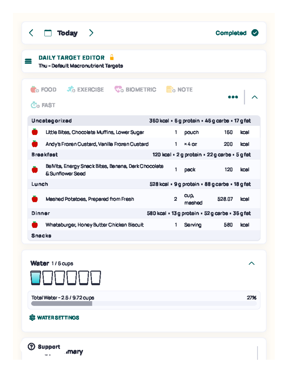 Cronometer Day 1 - Daily Nutrition Targets & Macronutrient Summary - Studocu