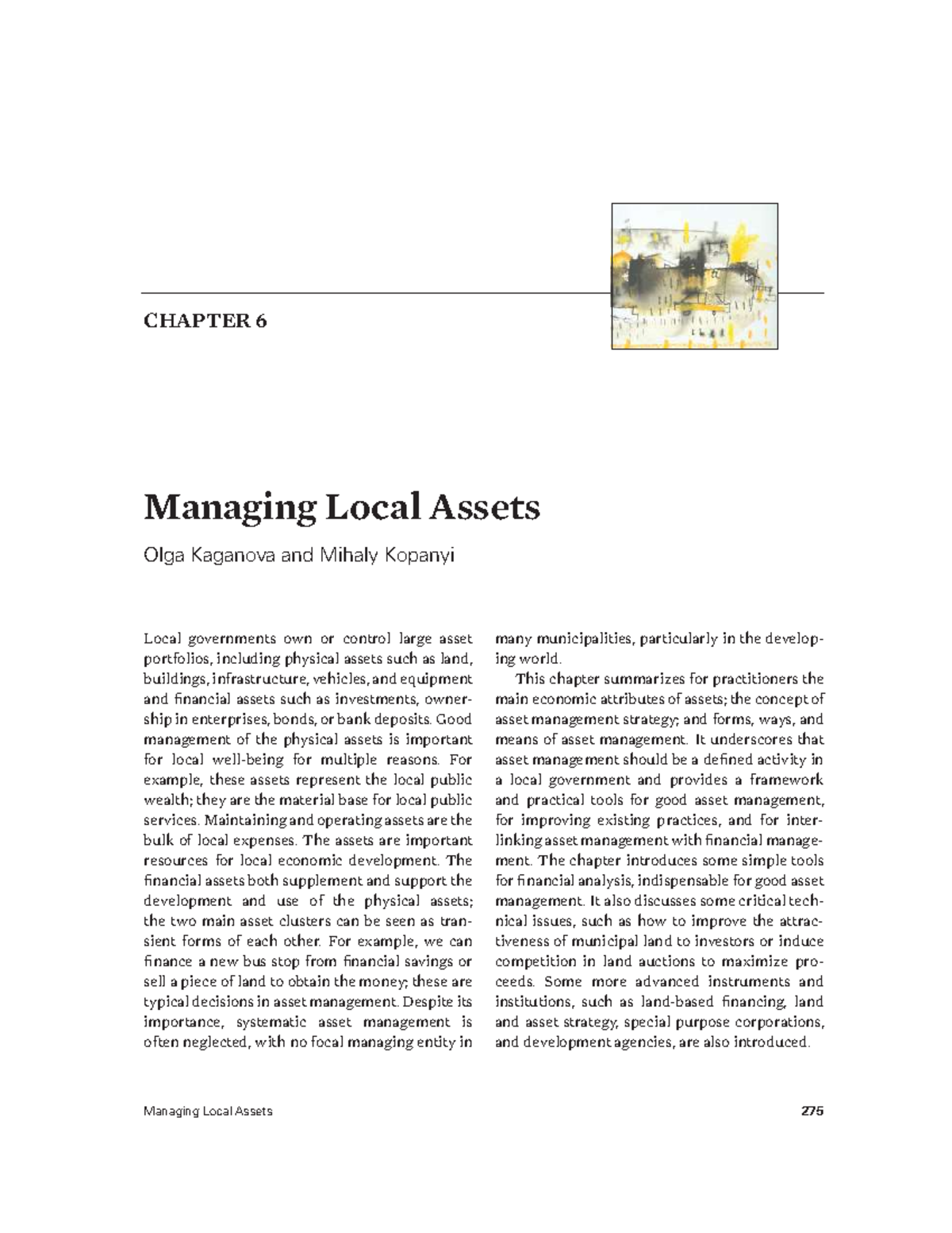 Chapter 6 Quan ly tai san. Nhóm 5 - Managing Local Assets 275 CHAPTER 6 Managing Local Assets ...