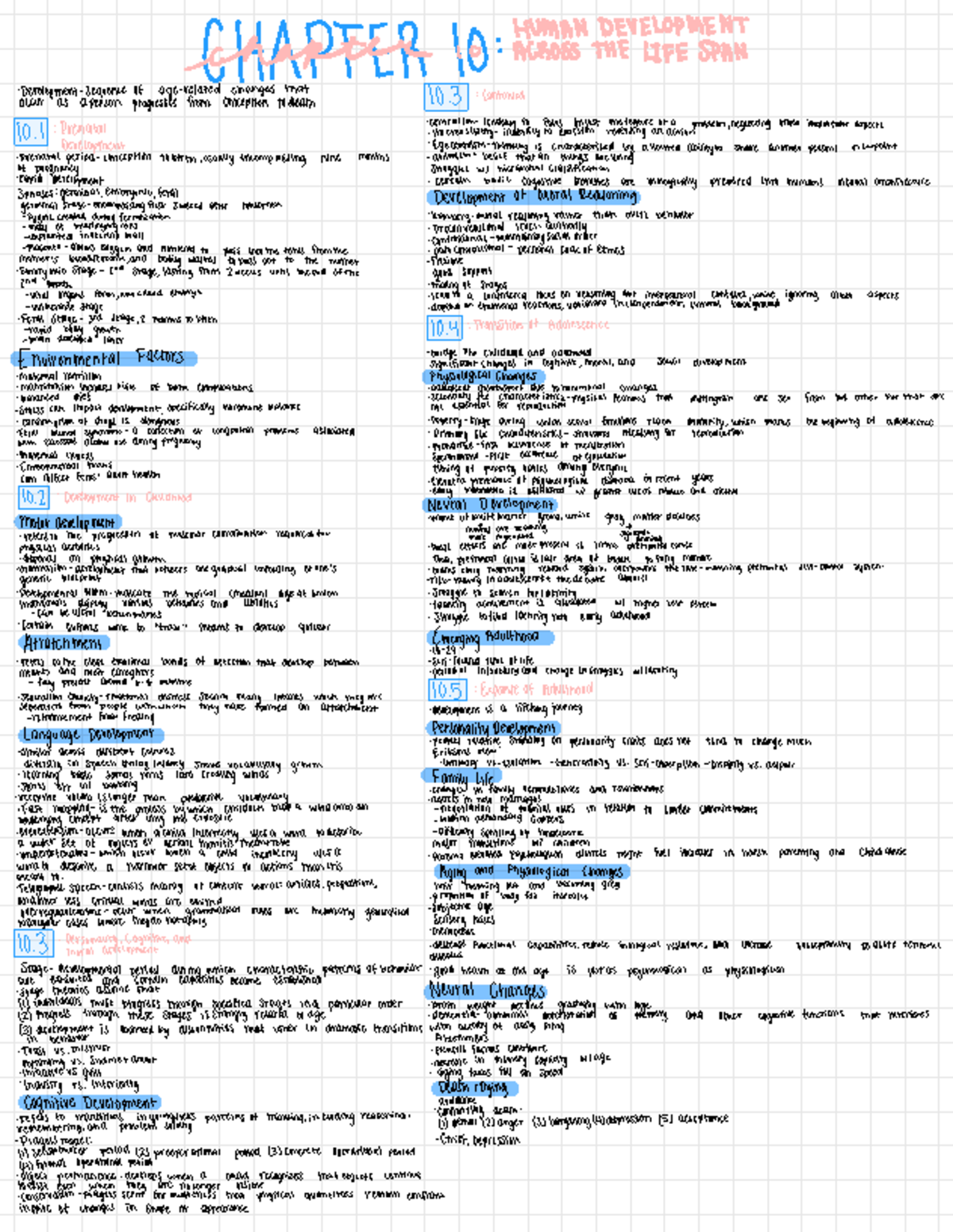 Chapter 10 notes -HERER 48: Eres Development sequence progressesare ...