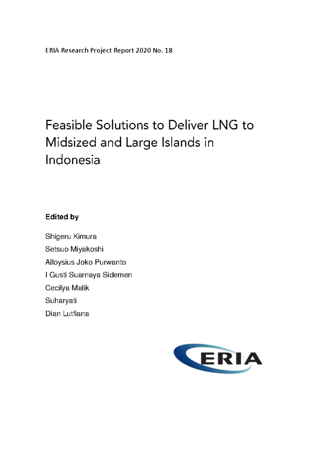 Feasible Solutions for LNG Delivery to Indonesian Islands (ERIA Report ...