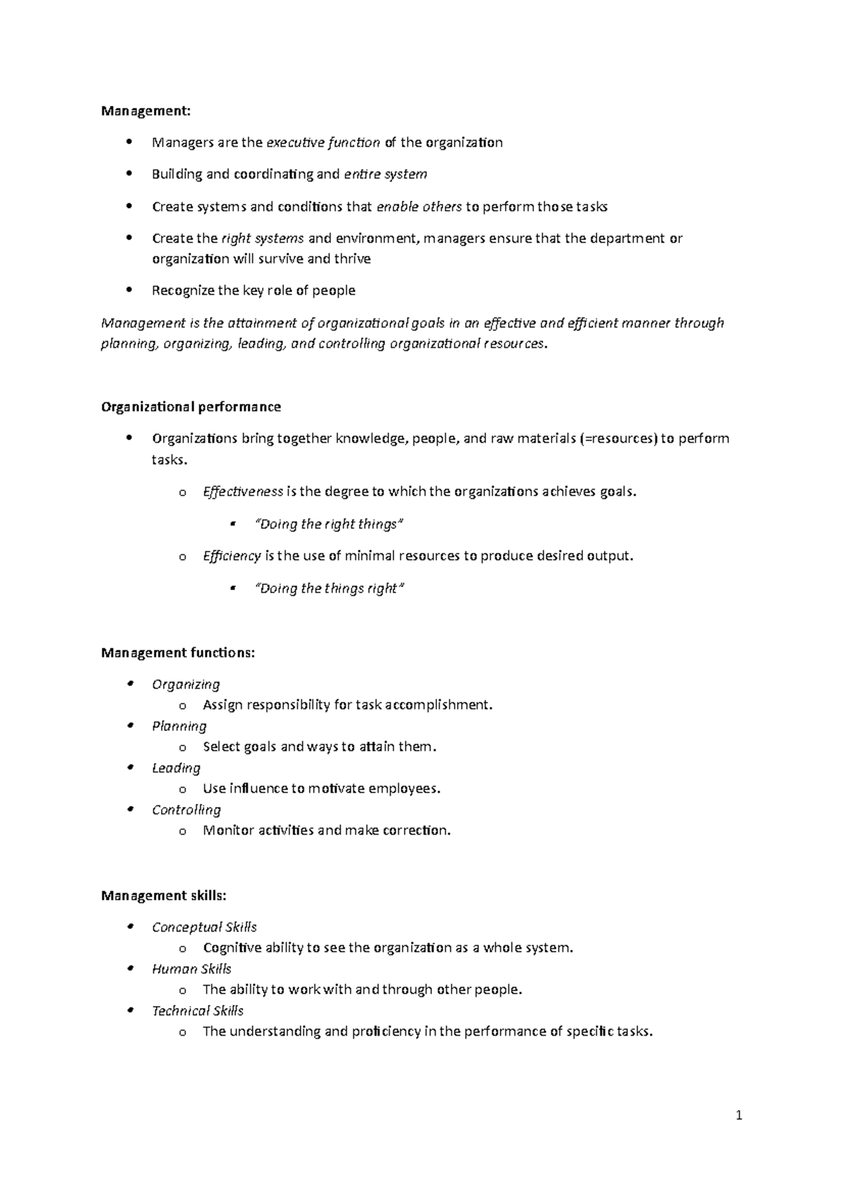 Management Principles: Understanding Key Concepts and Functions ...