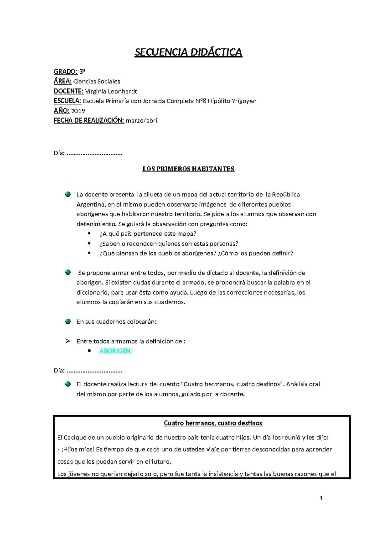 Sec. 2 - Pueblos Originarios: Educación y Actividades de 3º Grado - Studocu