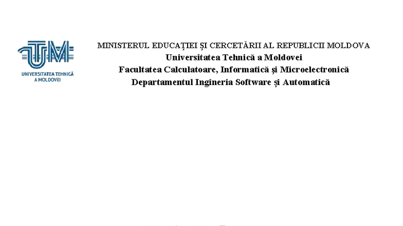 Raport Lucrare de Laborator nr. 1 - Proiectarea A (Curs: Ingineria ...