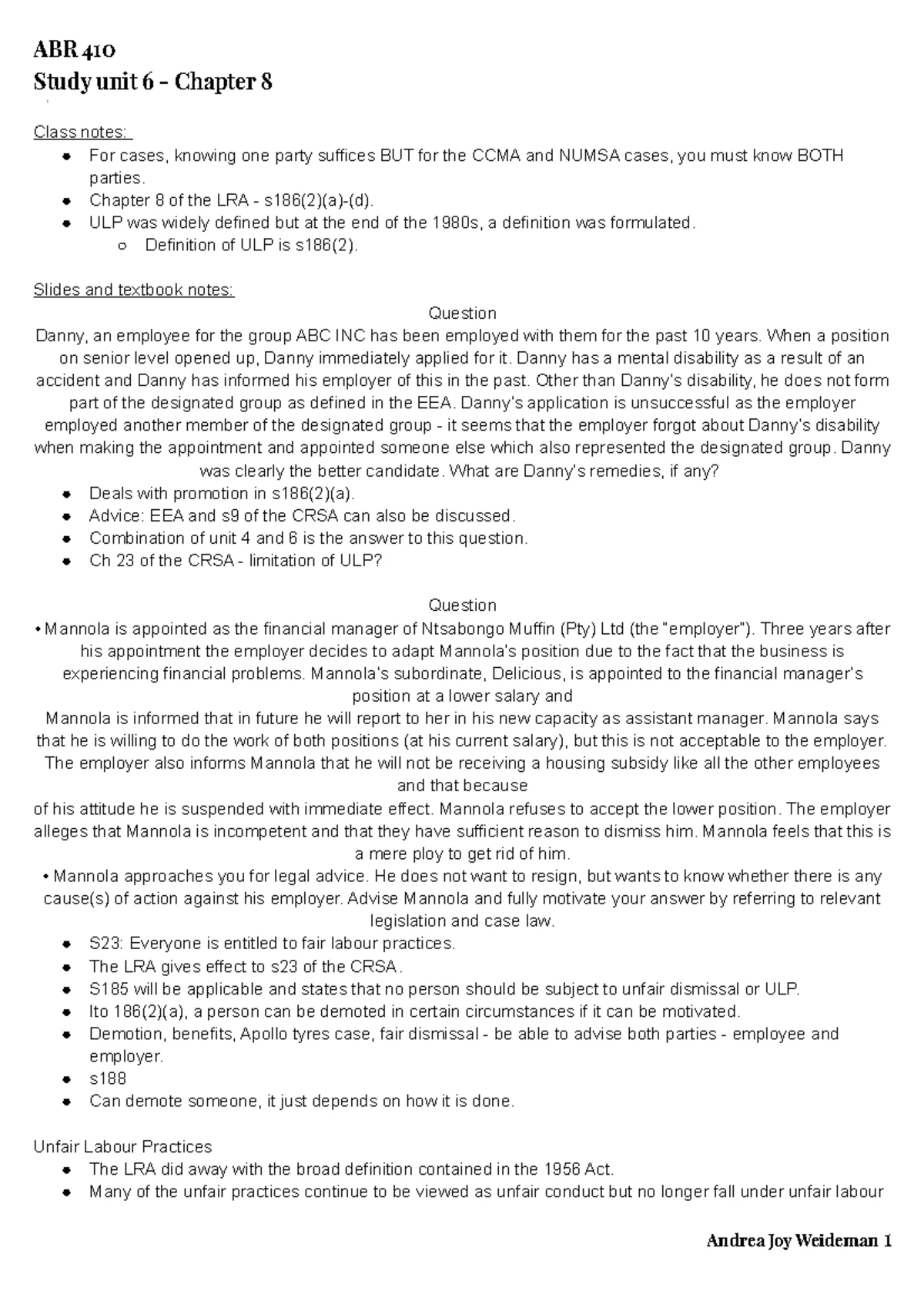 Draft a rule 25(2) application for legal representation at the CCMA ...