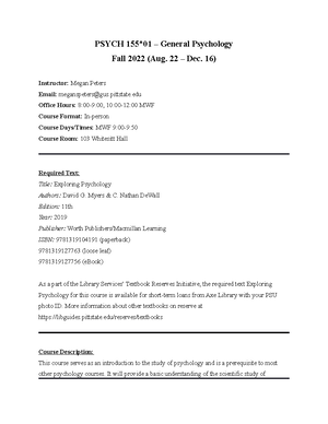 Psychology 2e Student Guide - STUDENT SOLUTIONS GUIDE OpenStax ...