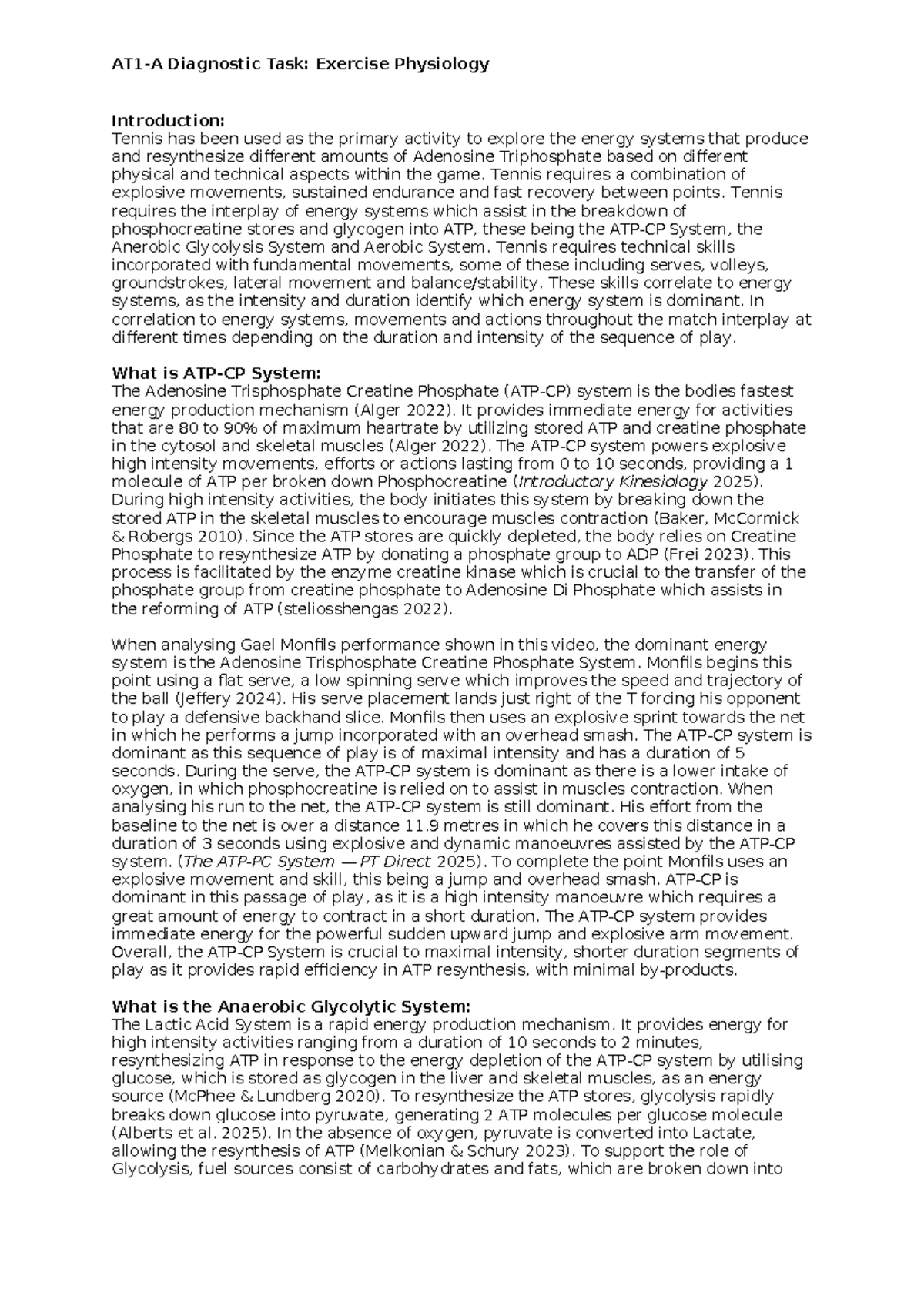 The Phosphate Recovery Test Final - Stage 2 Physical Education ...