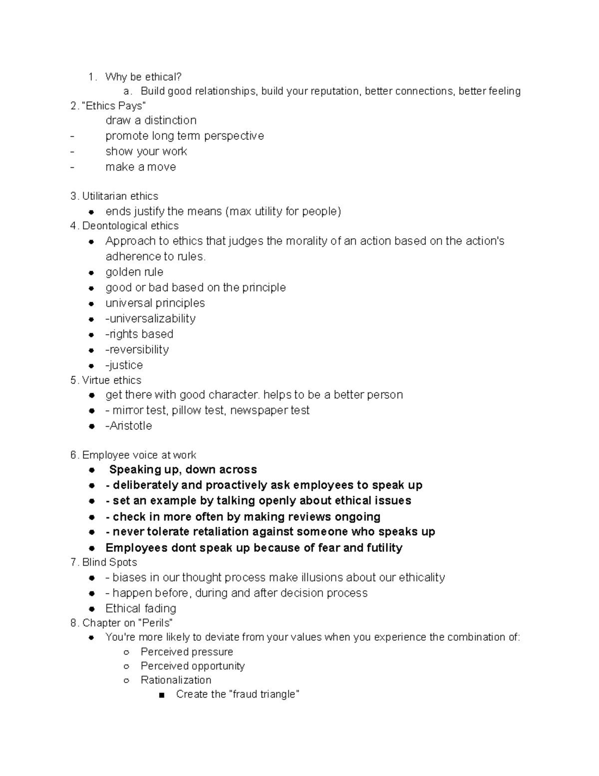 Ethics 101: Comprehensive Exam Study Guide for Final Review - Studocu