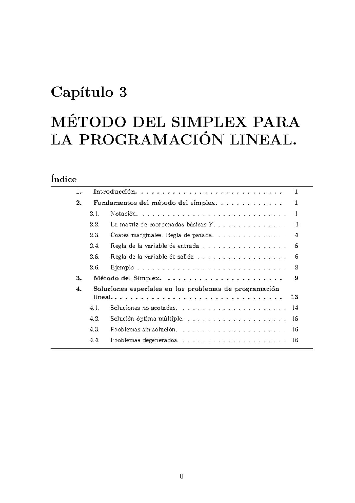 Método del Simplex en Programación Lineal - Tema 3 - Studocu