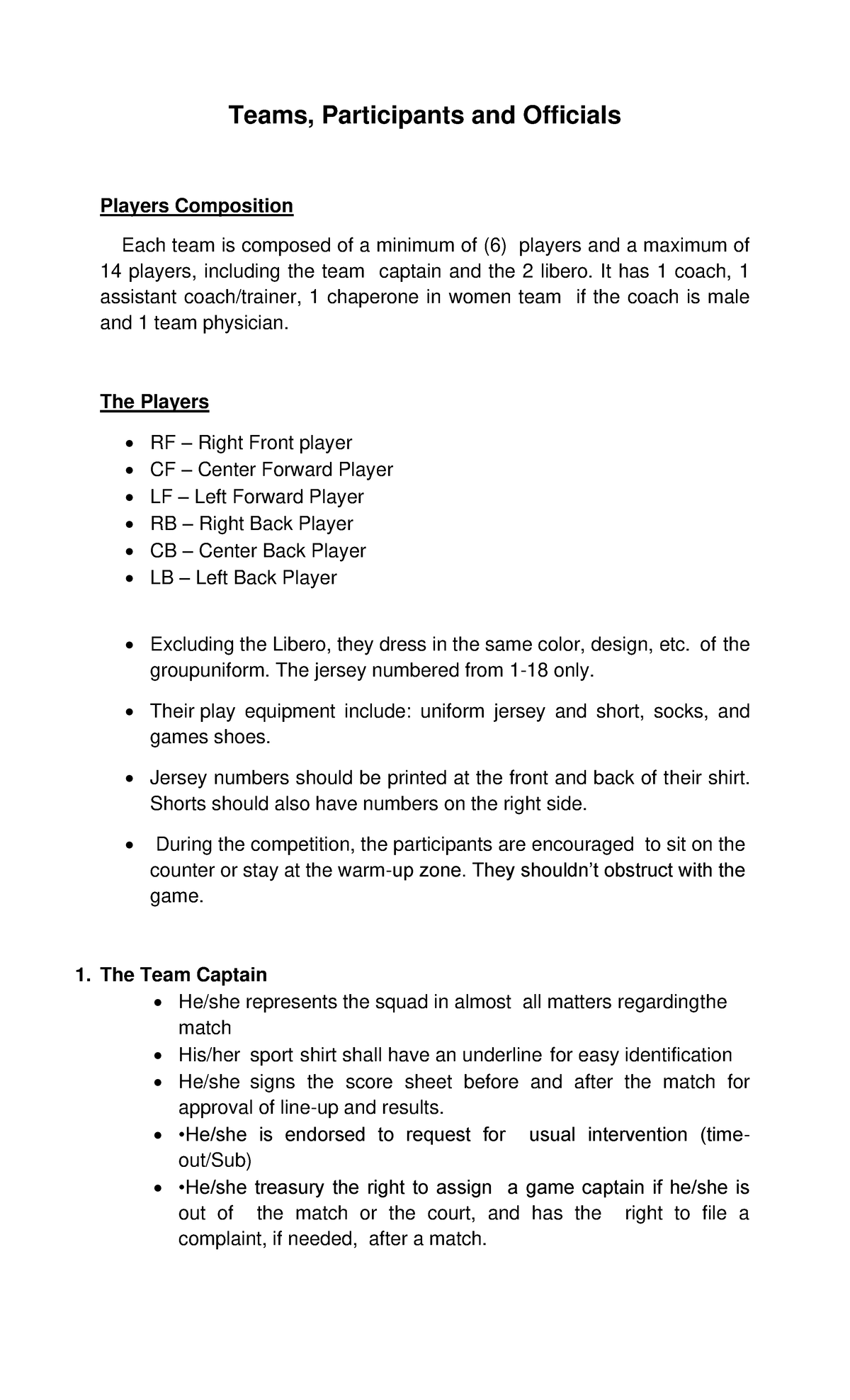 Team Composition and Roles in Volleyball: Players, Coaches, and ...