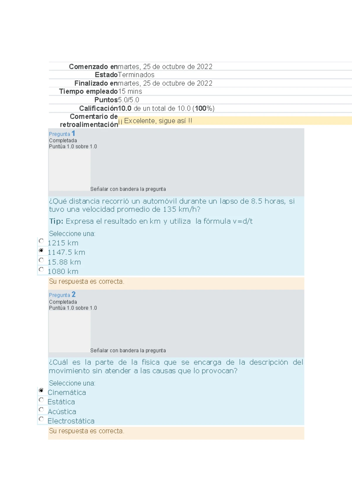 Examen segundo parcial (Segunda vuelta) Revisión del intento 2 - - Studocu