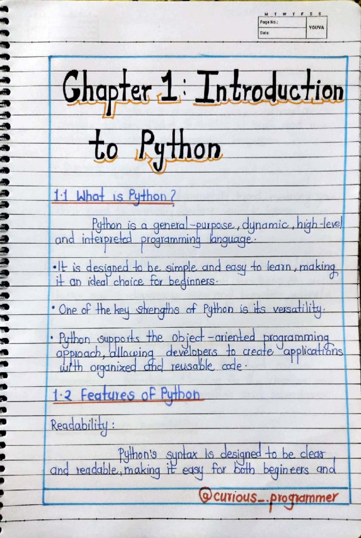 Python I: Introduction to Programming Concepts and Features - Studocu