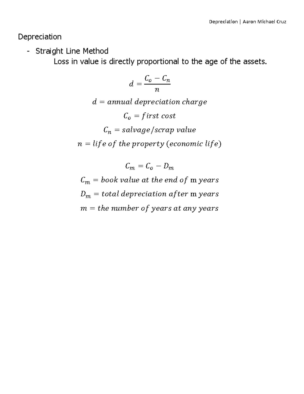Depreciation Methods and Calculations: A Comprehensive Guide (ACC101) - Studocu