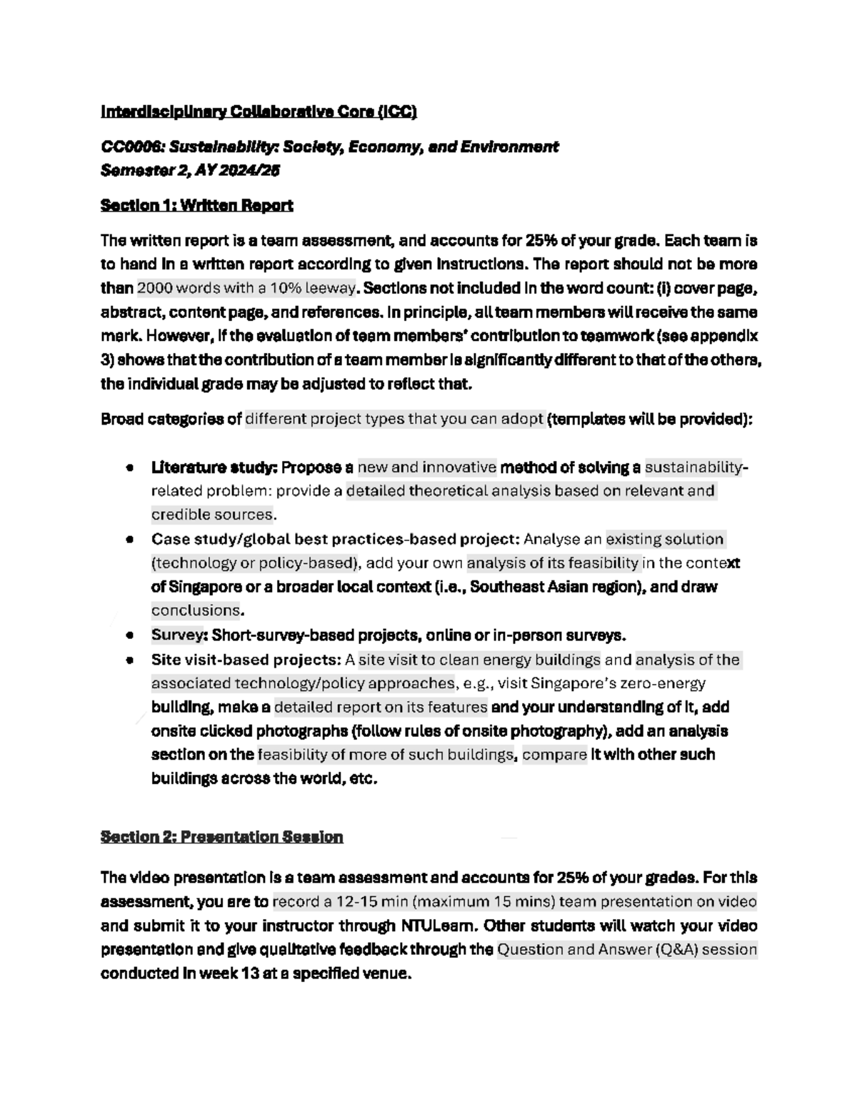 CC6 Video Presentation Expectations - Interdisciplinary Collaborative ...