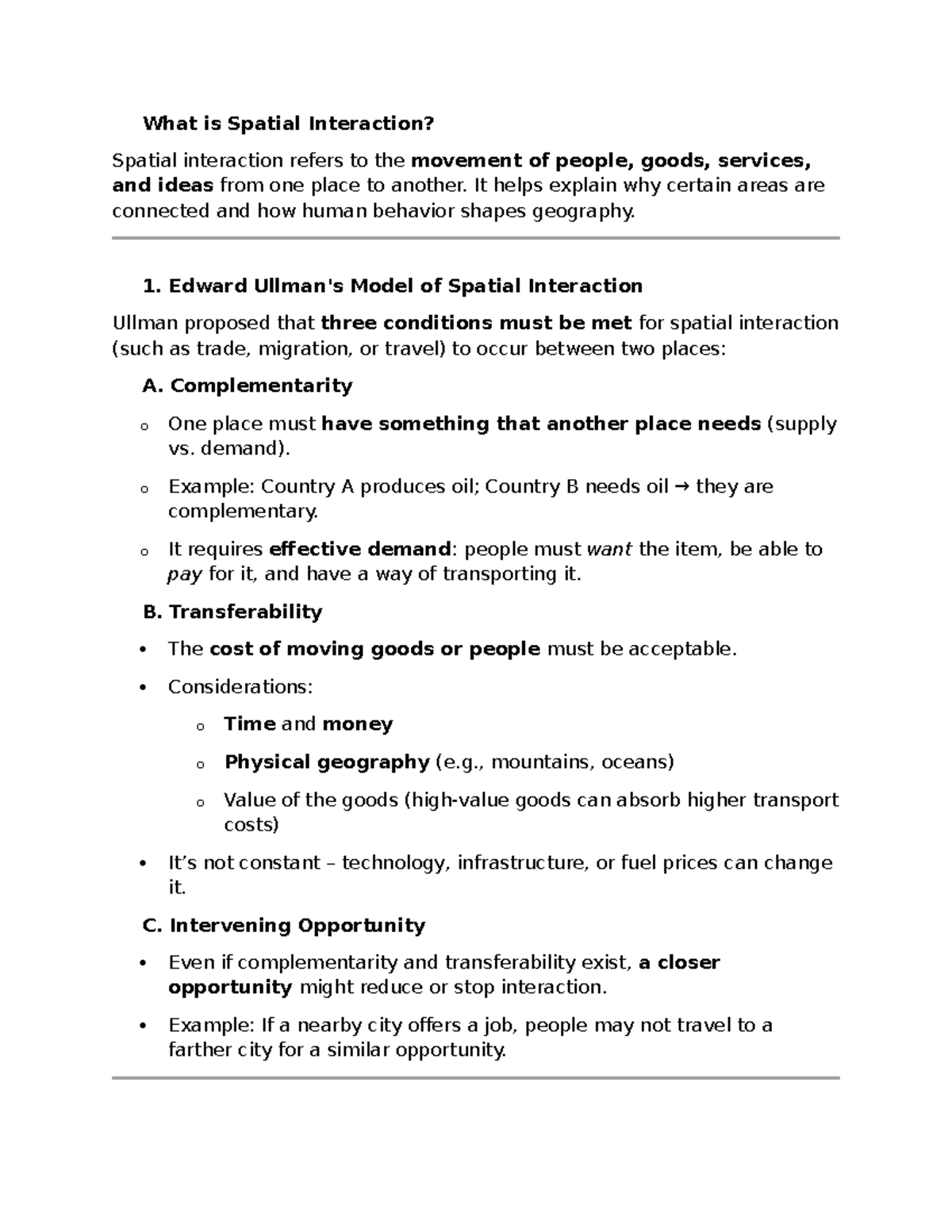 Spatial Interaction: Understanding Movement of People, Goods, and Ideas ...