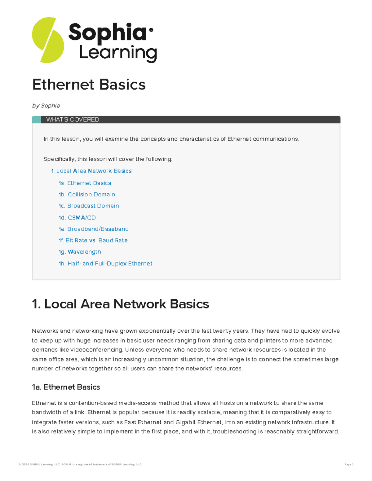 Ethernet Basics: Understanding LAN, Collision & Broadcast Domains - Studocu