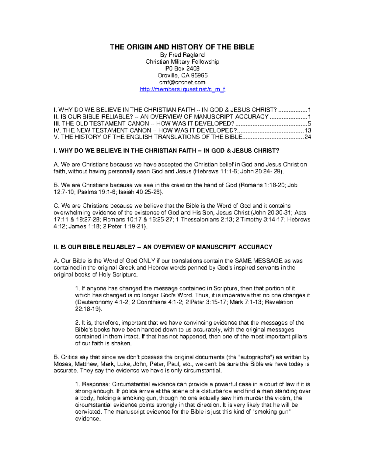 Bible History and Canon Development - CMF Study Notes - Studocu