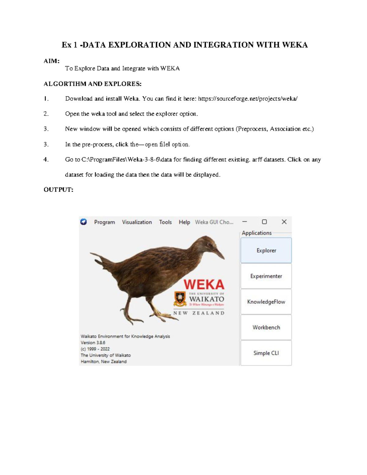 DW Lab Manual 1-9: WEKA Exploration, Data Validation & Dimensional ...