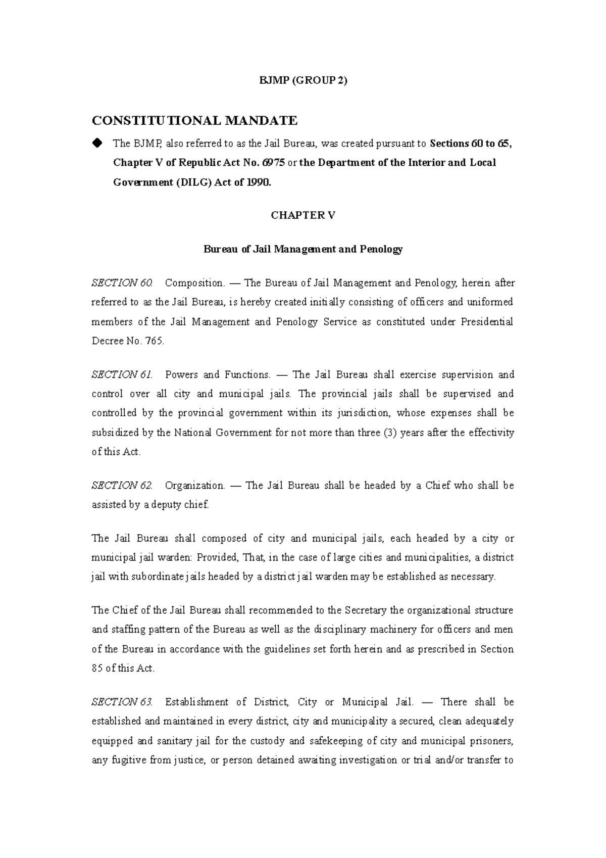 BJMP-updated - All information about BJMP such as composition, Ranking ...