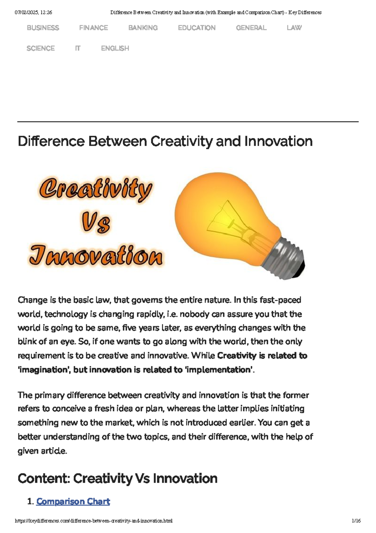 Difference Between Creativity and Innovation (with Example and ...