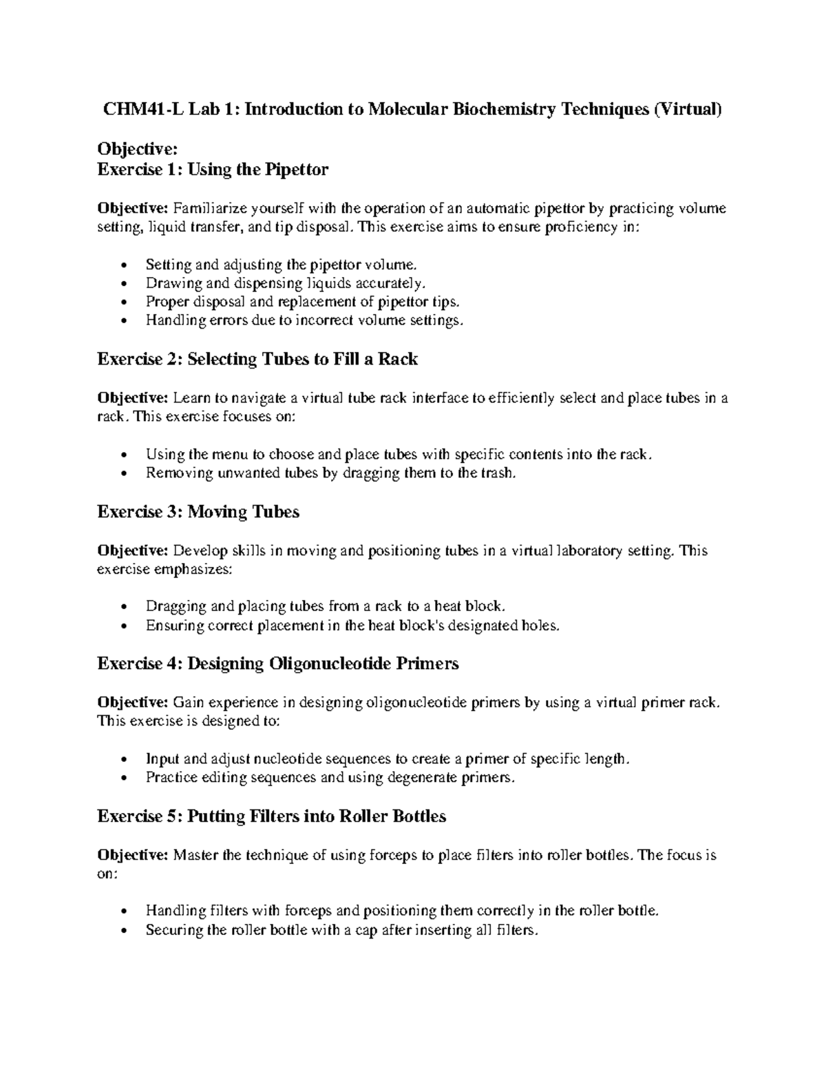 Lab 1 - fdddbddbbfff - CHM41-L Lab 1 : Introduction to Molecular ...