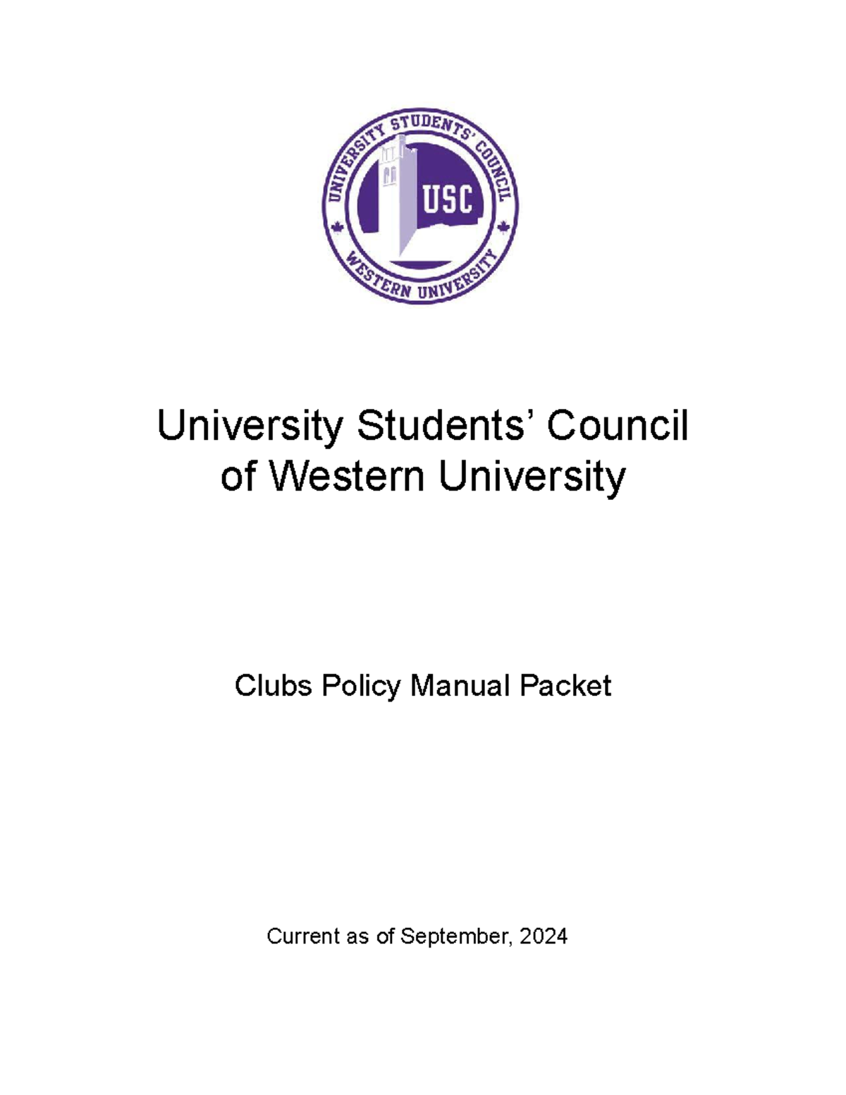 Clubs Policy Manual Overview - Summary for Econ Students - Studocu