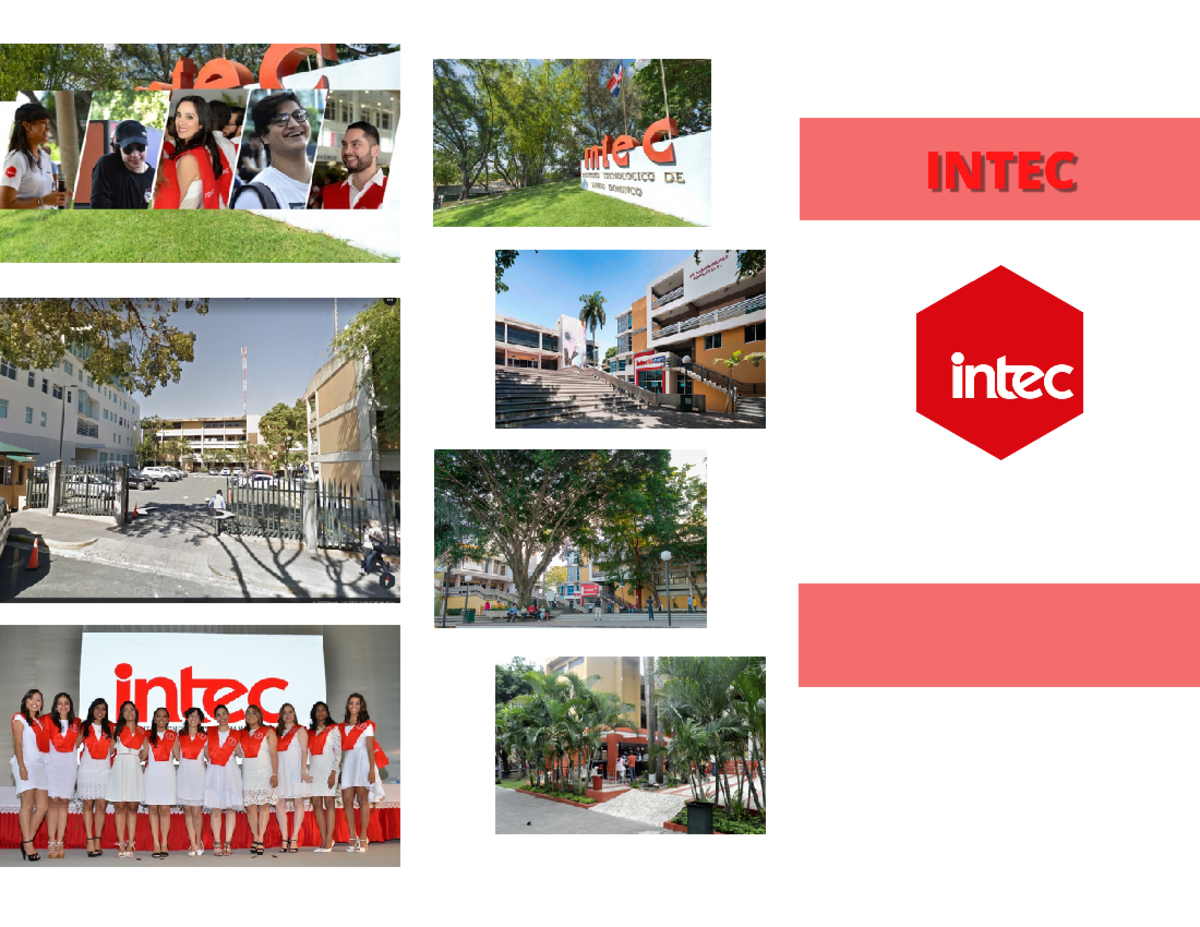 Brochure de Intec - Resumen de INTEC - Carrera que quiero estudiar El ...