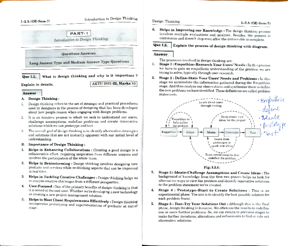 DT - Design Thinking Concepts and Processes Explained - Studocu