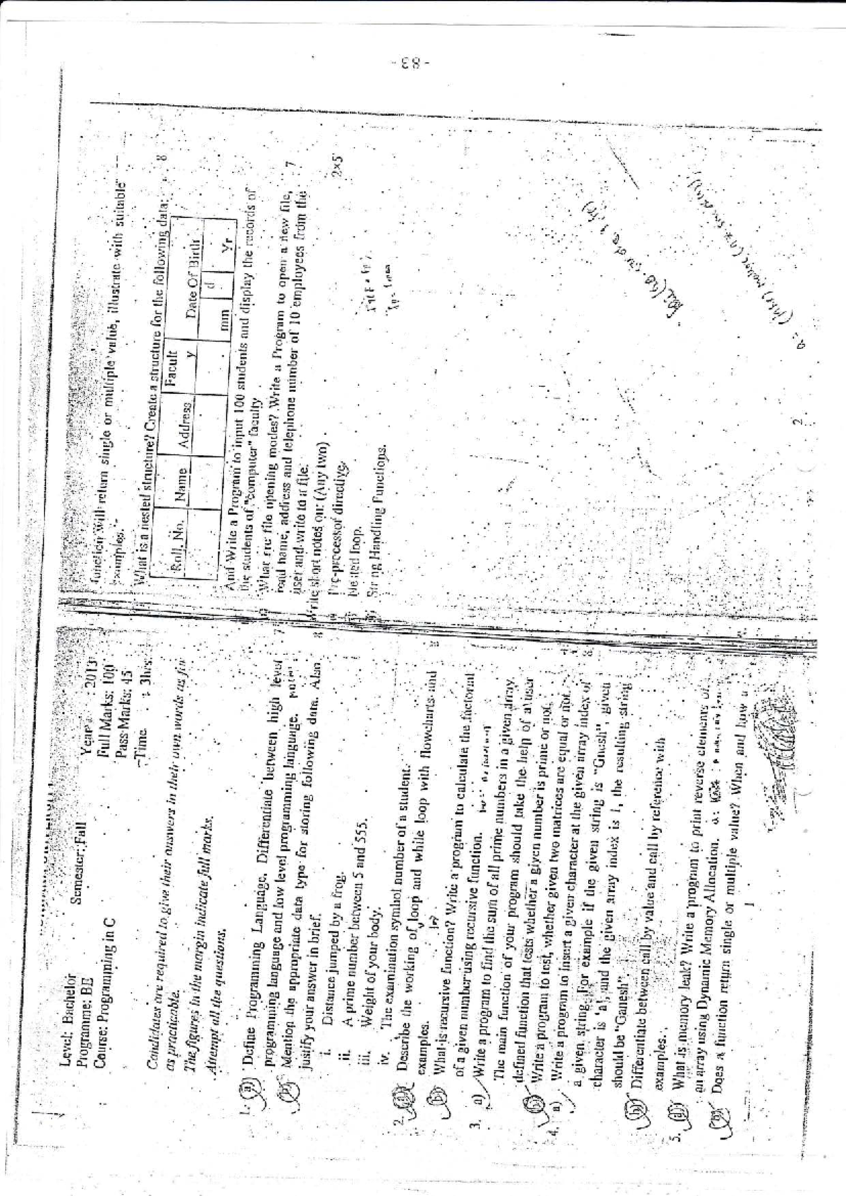 Programming in C - Practice Questions from Pokhara University - Studocu