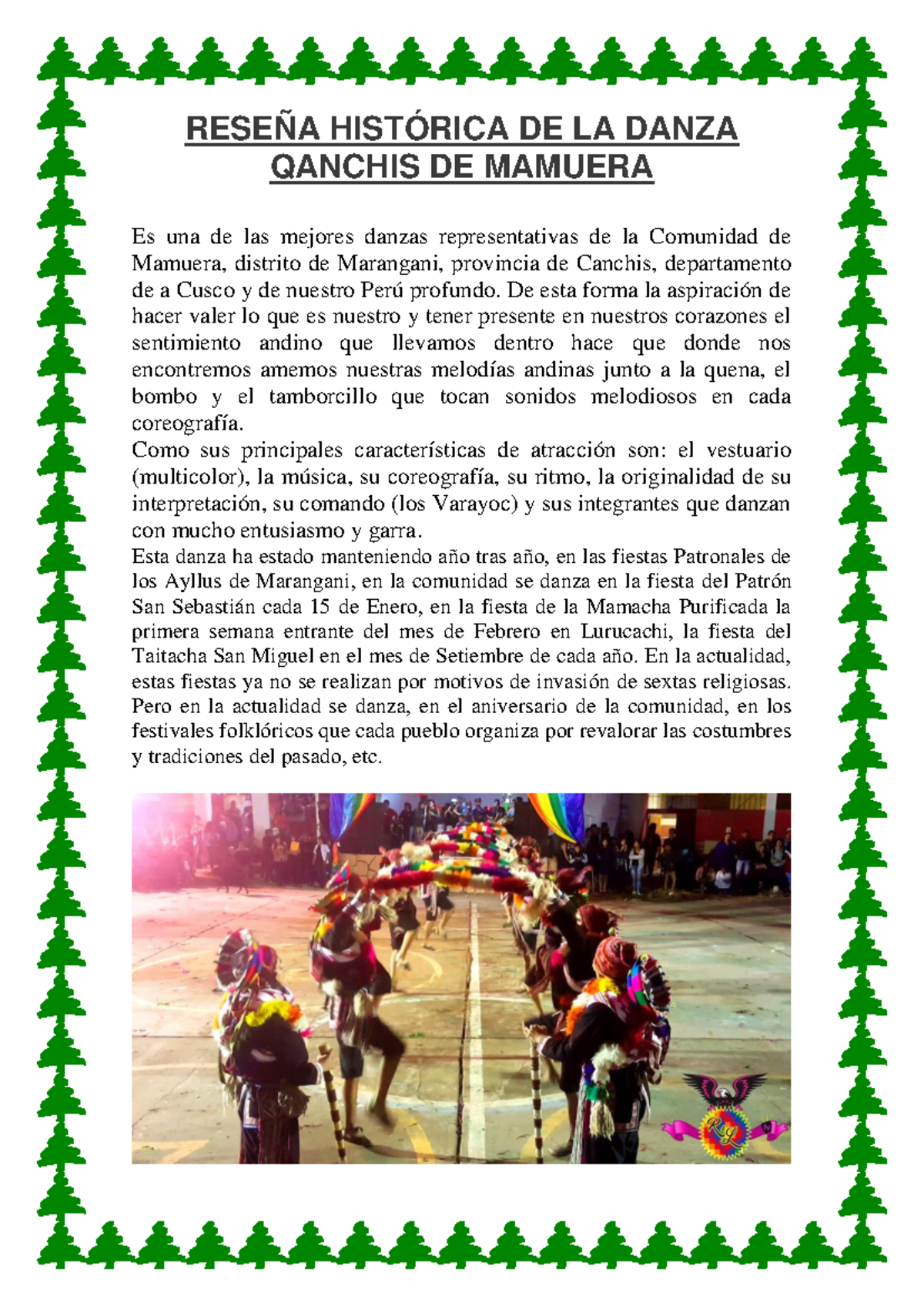 Reseña Histórica de la Danza Qanchis en Mamuera: Tradición y Cultura ...